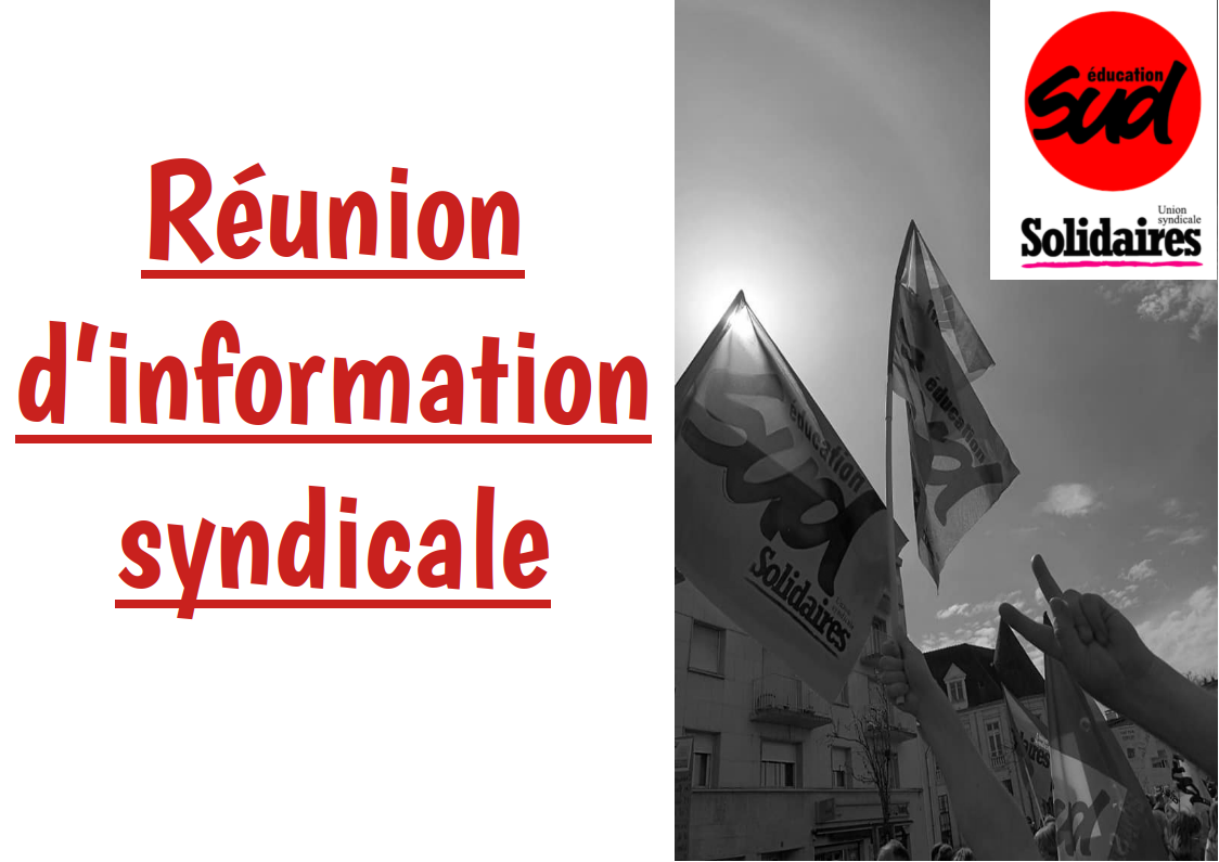 Réunion d'information syndicale - SUD éducation Allier